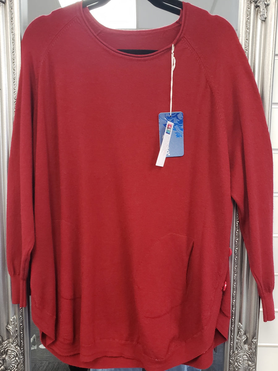 CORINA- SIDE BUTTON JUMPER – Amelia-May Italian