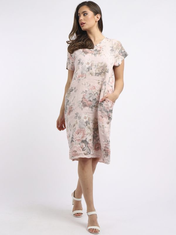 MATHILDE- Vintage Rose Day Dress – Amelia-May Italian